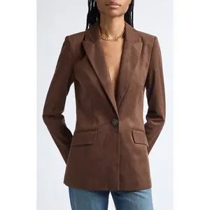 Ramy Brook Marilyn Faux Suede Blazer - Heritage Brown