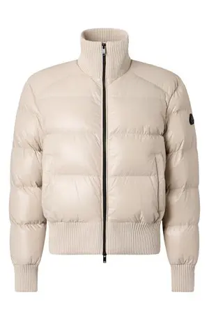Moose Knuckles Queens 800-fill Power Down Bomber Jacket - Alabaster