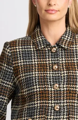 Ted Baker London Jackson Plaid Cropped Jacket