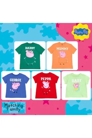 PEPPA PIG Short Sleeve T-shirt - Teal Daddy Pig