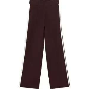Mango Side Stripe Knit Pants