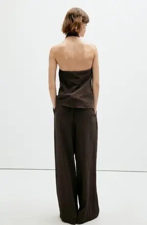Mango Fluid Wide Leg Pants