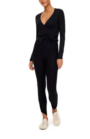 Spanx Ballet Wrap Top - Very Black