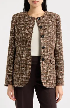 Anne Klein Collarless Blazer