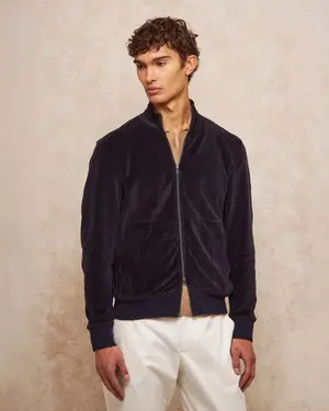 Orlebar Brown Cassian Velour Classic-fit Sweatshirt
