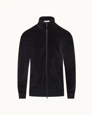 Orlebar Brown Cassian Velour Classic-fit Sweatshirt