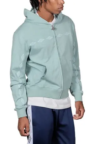 PLEASURES X Umbro Diamonds Fitted Zip Hoodie
