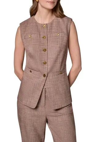 Donna Karan New York Plaid Vest