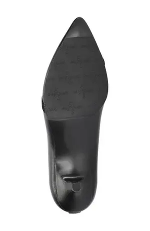 EASY WORKS BY EASY STREET Maye Pointed Toe Kitten Heel Pump - Black-lamy