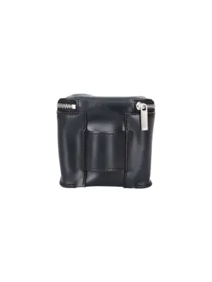 Rick Owens Leather Zip Pouch