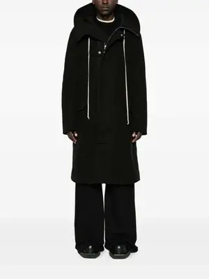 Rick Owens Tower Oversized Parka In Brushed Twill