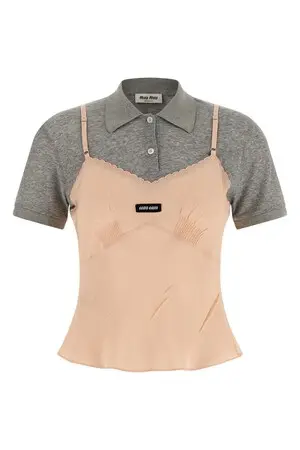 Miu Miu V Neck Tops