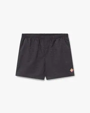 Casablanca Jacquard Swim Shorts - Black