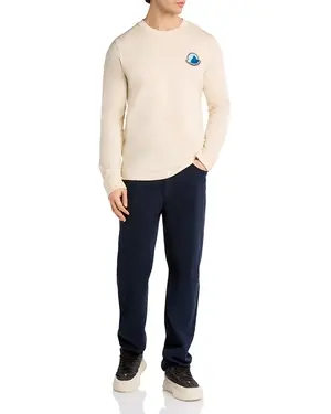 Moncler Cotton Mountain Graphic Logo Shirt - Ivory