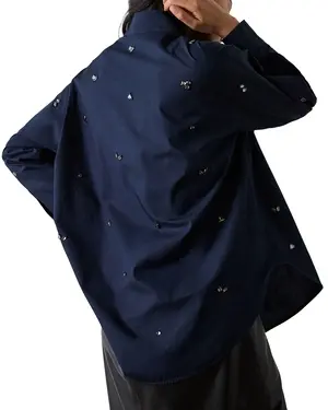 Whistles Embellished Poplin Shirt