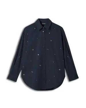 Whistles Embellished Poplin Shirt