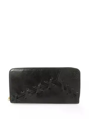 Loewe Lace-up Anagram Wallet - Black