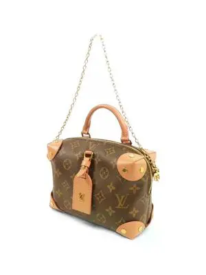 LOUIS VUITTON Petite Malle Souple Monogram Canvas Tote Bag