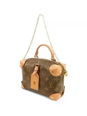 LOUIS VUITTON Petite Malle Souple Monogram Canvas Tote Bag