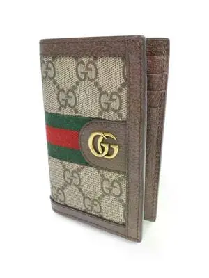 Gucci Ophidia Gg-supreme Card Case - Neutrals