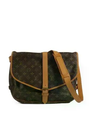 LOUIS VUITTON Saumur Monogram Messenger Bag - Brown