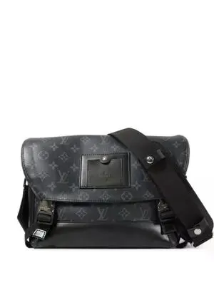 LOUIS VUITTON Monogram Eclipse Messenger Voyage Pm Cross Body Bag - Black