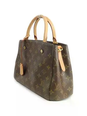 LOUIS VUITTON Bb Montaigne Tote Bag - Brown