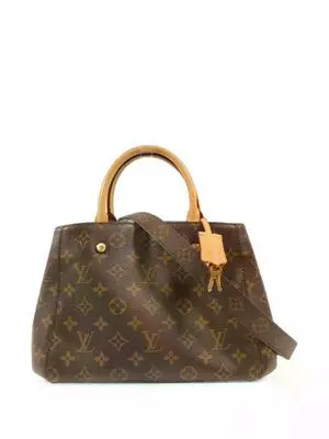 LOUIS VUITTON Montaigne Bb Monogram Shoulder Bag - Brown