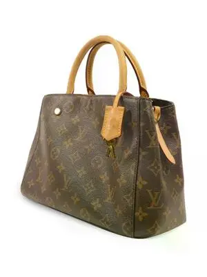LOUIS VUITTON Montaigne Bb Monogram Shoulder Bag - Brown