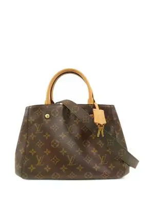 LOUIS VUITTON Montaigne Bb Monogram Shoulder Bag - Brown