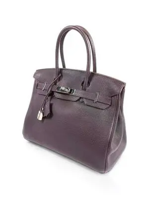 Hermès 30 Birkin Togo Handbag - Purple