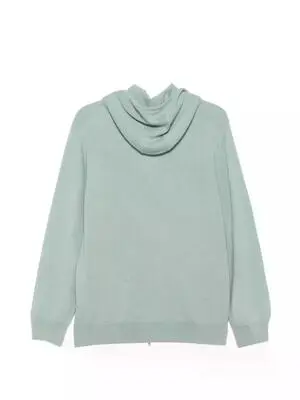 Malo Zip-up Knitted Hoodie