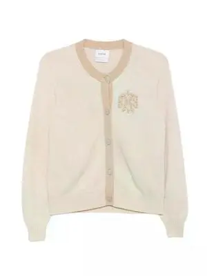 BARRIE Thistle League Logo-patch Cardigan - Neutrals