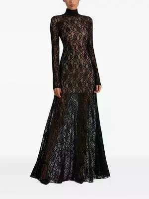 Alice + Olivia Delora Lace-panel Maxi Dress