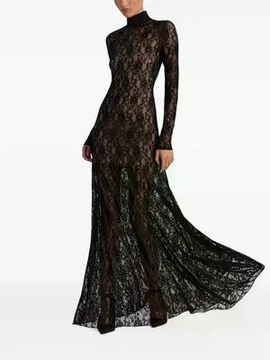 Alice + Olivia Delora Lace-panel Maxi Dress