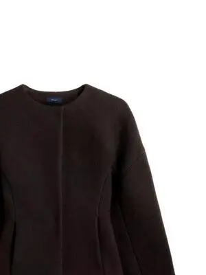 Soeur Round-neck Concealed-fastening Coat