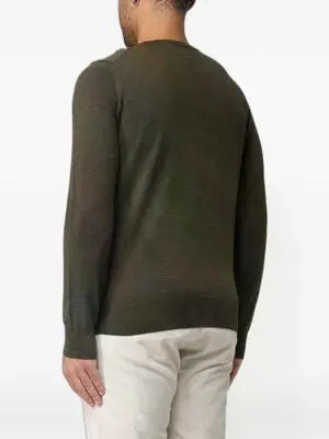 BROOKSFIELD Logo-embroidered Crew-neck Sweater