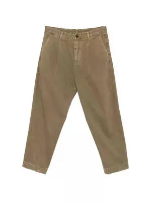 NINE:INTHE:MORNING Giulio Pleated-front Trousers - Brown