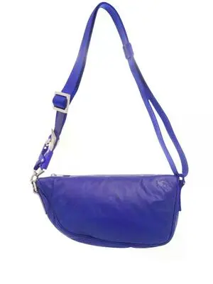 Burberry 2015-2026 Leather Shield Crossbody Bag - Blue