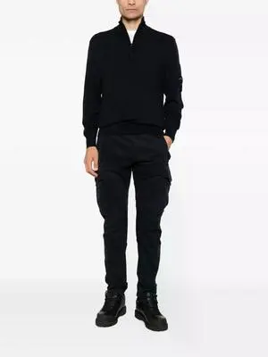 C.P. COMPANY Lens-detail Half-zip Sweater