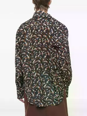 Plan C Abstract-print Haboutai Blouse
