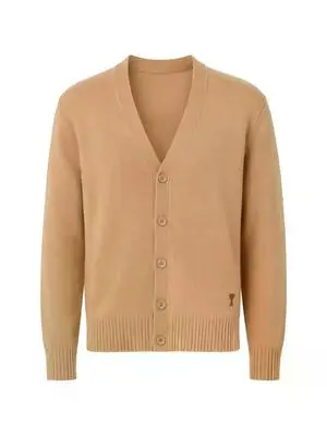 AMI Paris De Coeur Cardigan - Brown