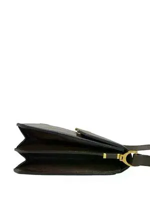 Saint Laurent 1980-2000 Lizard Embossed Leather Crossbody Bag