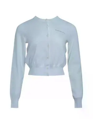 Alexander Wang Crystal Logo Cardigan
