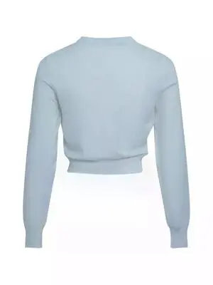 Alexander Wang Crystal Logo Cardigan