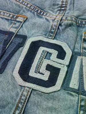 A BATHING APE Shark-motif Straight-leg Jeans