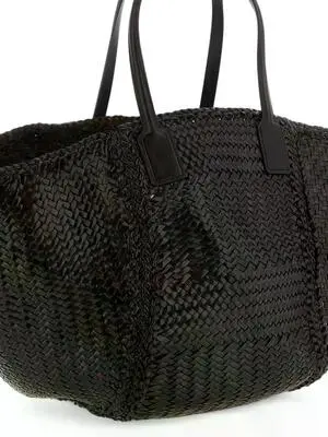 Dragon Diffusion Maxi Teresa Cabas Woven Leather Tote Bag