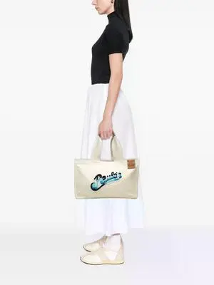 Loewe 2020 Paulas Ibiza Canvas Beach Cabas Tote Bag