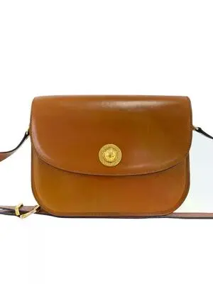 Celine 1993 Calfskin Star Ball Crossbody Bag - Brown