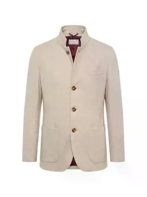 Brunello Cucinelli Mandarin-collar Jacket - Neutrals
